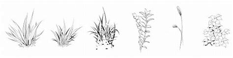 Weed Grass Brush Manga Materials Weed Grass Brush Manga Materials