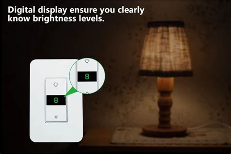 Smart Home Lighting Led Light Switch Wifi And Touch Control Dimmer Switch With Brightness