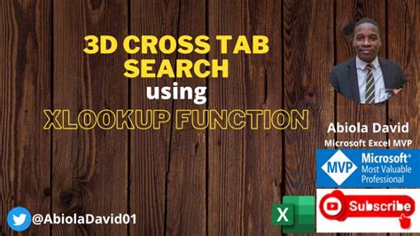 Abiola A David Msc Mvp On Linkedin Excel Xlookup