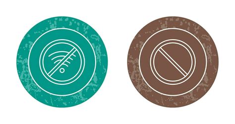 No Wifi And Prohibited Icon Vector Art At Vecteezy