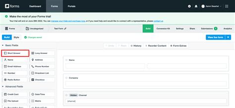 Add hidden fields to Formstack forms | Attributer