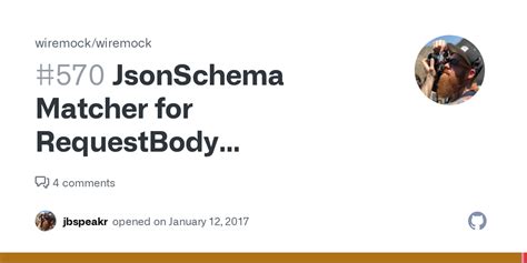 Jsonschema Matcher For Requestbody Verification Issue Wiremock Wiremock Github