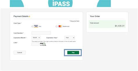 Payment Process Walkthrough Ipass Processing