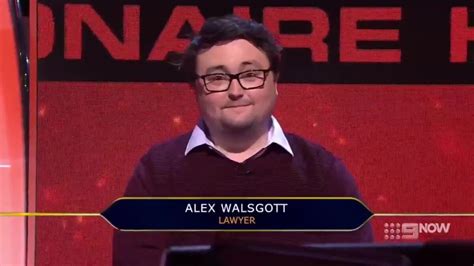 Alex Walsgott Who Wants To Be A Millionaire Wiki Fandom