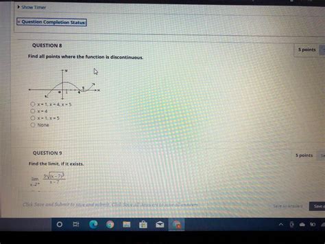 Solved Show Timer Question Completion Status Question 8 5