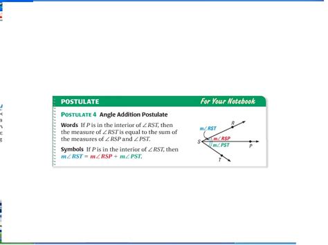 Geometry 1 4 Measure And Classify Angles