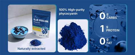 Blue Spirulina Powder 100 Natural Pure Phycocyanin