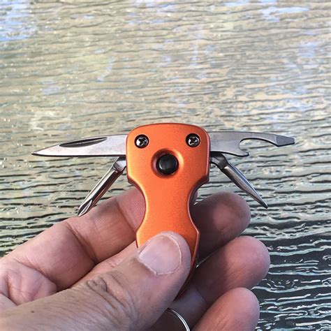 Mini Multi Tool With Screwdriver Bottle Opener Led Light And Keychain