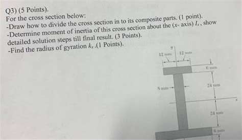 Solved Q Points For The Cross Section Below Draw Chegg