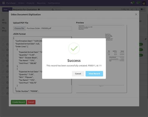 User Guide Odoo AI OCR Document Digitization Purchase Order