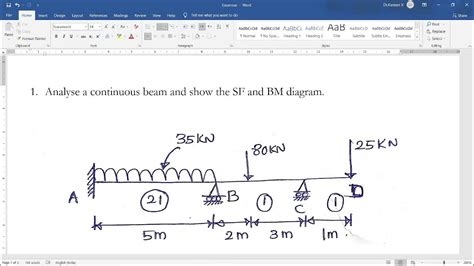 Analysis Of Continuous Beam Using Staad Pro Software Youtube