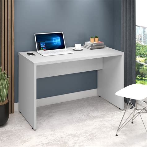 Mesa De Escritório Retangular 1200 Weboffice Cinza Madeiramadeira