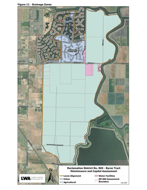 Drainage Zone Map Reclamation District 800