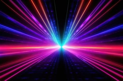 Premium Ai Image A Colorful Light Beam Generative Ai