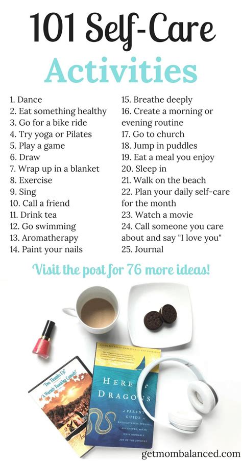 101 Self Care Activities Self Care Activities Self Self Care Routine
