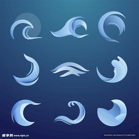 波浪矢量设计图企业logo标志标志图标设计图库昵图网