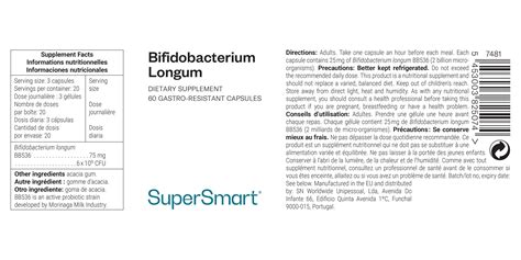 Bifidobacterium Longum Supersmart 60 St Shop Apotheke