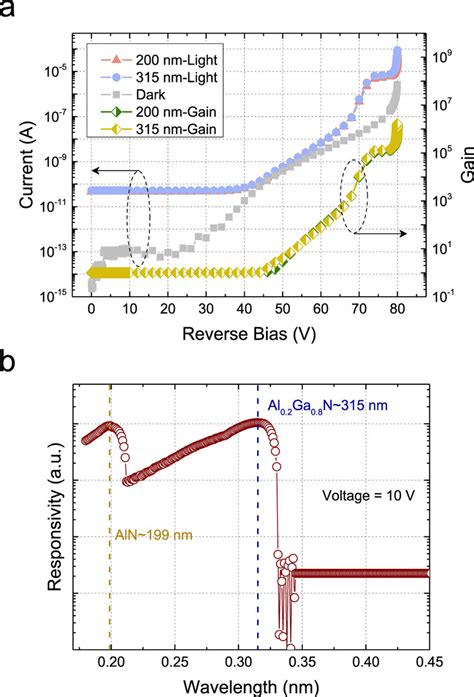 A Currentvoltage Characteristics And Multiplication Gain Of The PSS Download Scientific