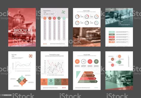 이 템플릿은 마케팅 및 광고 전단지 및 배너 연례 보고서에 사용 되는 비즈니스 프리 젠 테이 션으로 최고입니다 어두운 회색 배경에 요소 형판에 대한 스톡 벡터 아트 및 기타