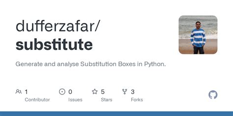 Github Dufferzafarsubstitute Generate And Analyse Substitution