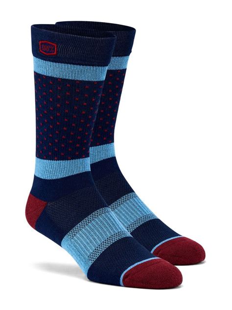 100 Opposition Socks Navy Biker Boarderde
