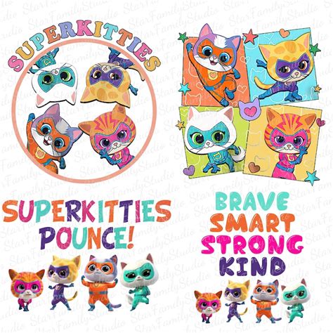 Superkitties Clipart Etsy
