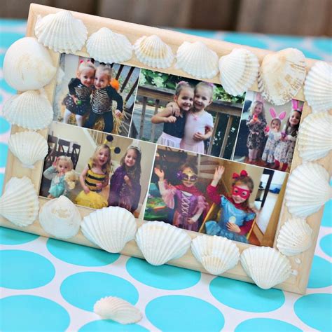 Jeweled Sea Shell Photo Frames Fun365