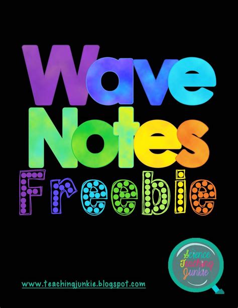 Wave Notes Freebie With Powerpoint Teaching Science Teaching
