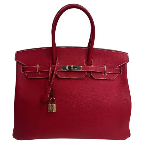 Hermes Red Birkin 35 Bag For Sale At 1stdibs