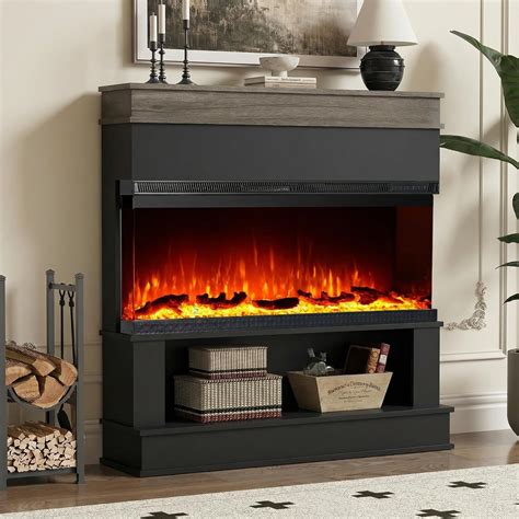 Maxhonor 3 Sided View Electric Fireplace Insert