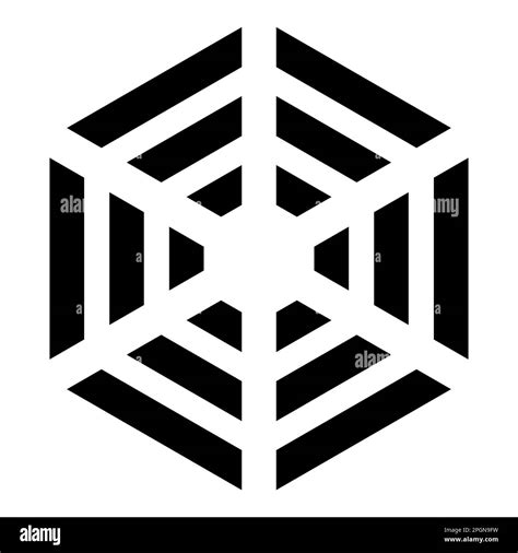 Monochrome Vector Graphic Of Hexagonal Icon Which Could Be Used As A Symbol For Auditorium