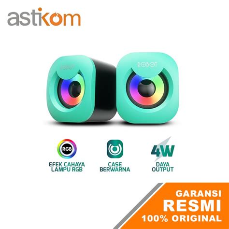 Jual Speaker Robot Rs180 Usb Multimedia Portable Blue Shopee Indonesia