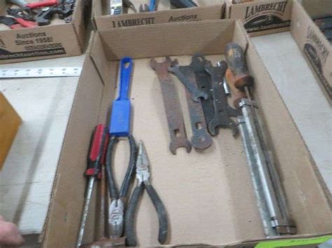Testers Tool Wrenches Chainsaw Files Pliers Lambrecht Auction Inc