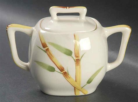 Bambu Cream Sugar Bowl And Lid By Weil Ware Replacements Ltd