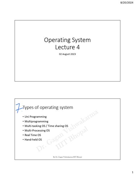 02 Types Of Operating System Pdf Operating System Process Computing