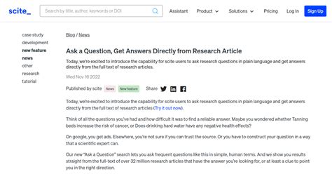 ask a question get answers directly from research article