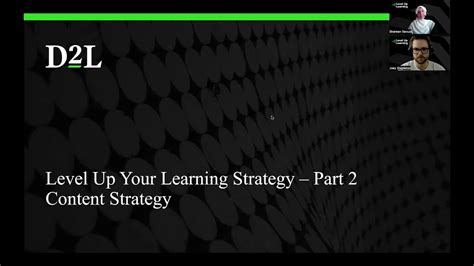 Level Up Your Learning Strategy Part 2 Content Strategy Event By D2l