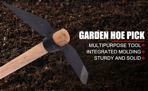Gavigain 157in Pick Mattock Hoe Stainless Steel Pickaxe Hoe With