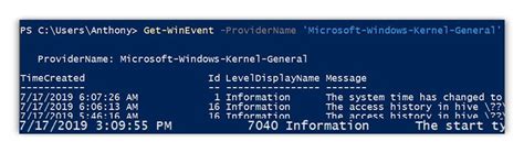 Perform A Windows Event Log Search With Powershell Techtarget