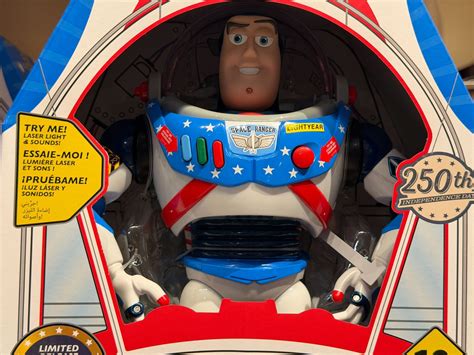 Buzz Lightyear America 250th Birthday Action Figure At Disneyland