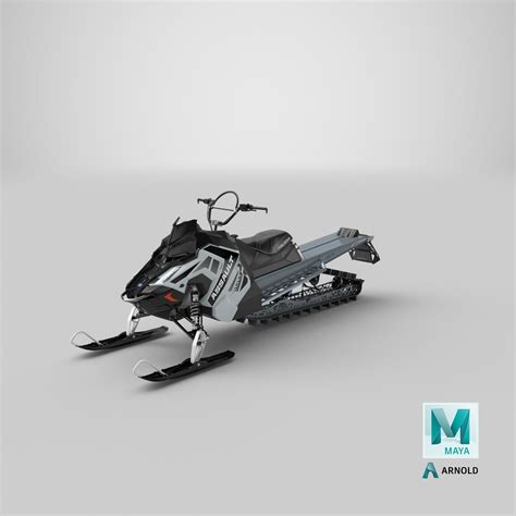 Polaris Snowmobile Black 3d Model 79 3ds Blend C4d Fbx Max Ma Lxo Obj Gltf Upk