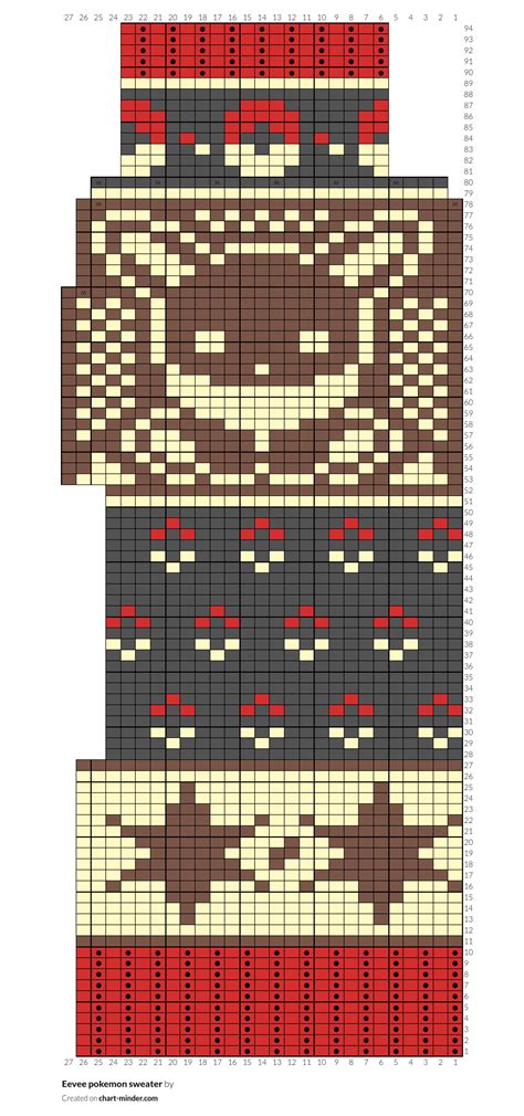 Eevee Pokemon Sweater By Danischu Chart Minder
