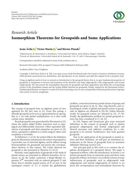PDF Isomorphism Theorems For Groupoids And Some Applications