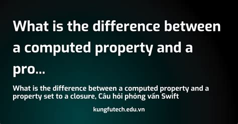 What Is The Difference Between A Computed Property And A Property Set