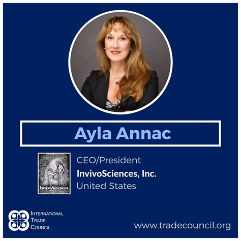 It Has Been Such An Honor To Be A Member Of The International Trade Council And To Know The