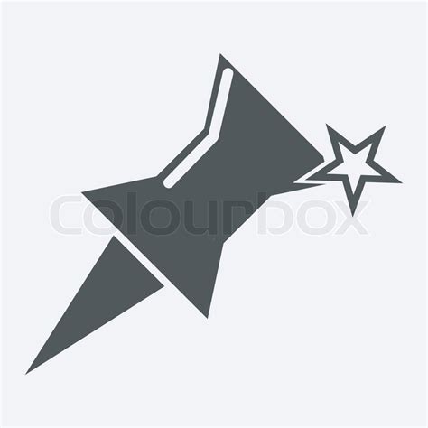vektor push pin symbol stock vektor colourbox
