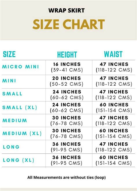 Australian Size Conversion Chart