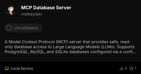 mcp 資料庫伺服器 mcp servers · lobehub