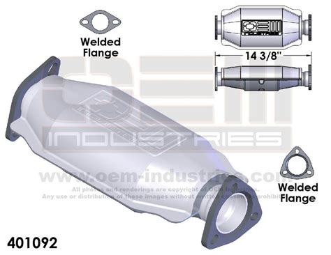 Oem Industries 401092 Catalytic Converter Epa Federal Fortluft Auto