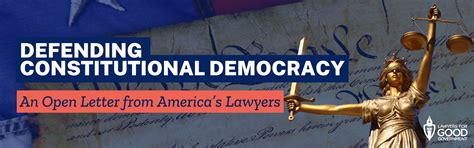 Defending Constitutional Democracy An Open Letter From Americas